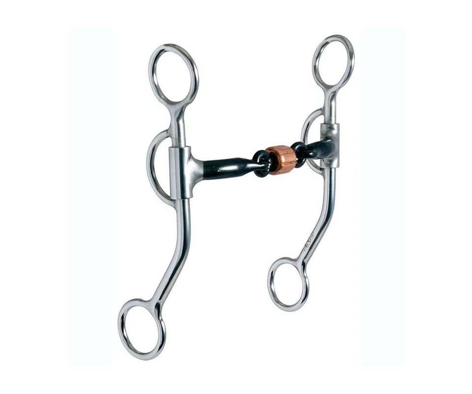 REINSMAN All Around Curb Bit, 3-Piece Snaffle with Copper Roller, 5 ...
