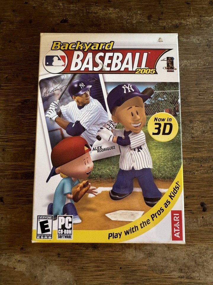 Backyard Baseball 2005 VINTAGE PC Computer Video Game - Small Box ...