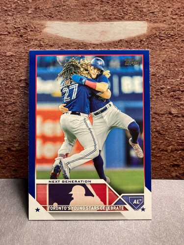 2023 Topps #216 Next Generation Baseball Card Blue Border Toronto Blue Jays | eBay