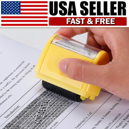 Identity ID Theft Protection Roller Stamp Guard Privacy Confidential ...