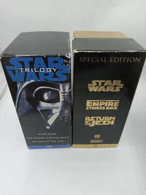 2 lot Star Wars Trilogy (VHS, 1997, Special Edition) nad Star Wars ...