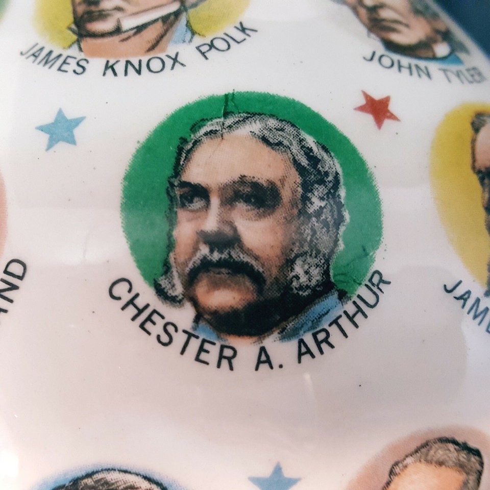 1965 CHADWICK MILLER PRESIDENTIAL THEME GLAZED CERAMIC PITCHER FROM ...