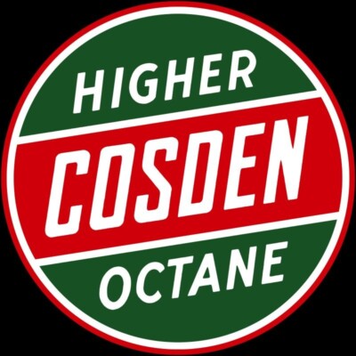 Cosden Higher Octane Gasoline NEW Sign: 18" Dia. Round USA STEEL XL- 4 ...