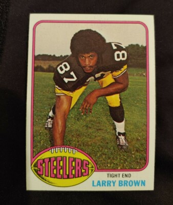 1976 Topps Larry Brown football card Pittsburgh Steelers #381 NM | eBay