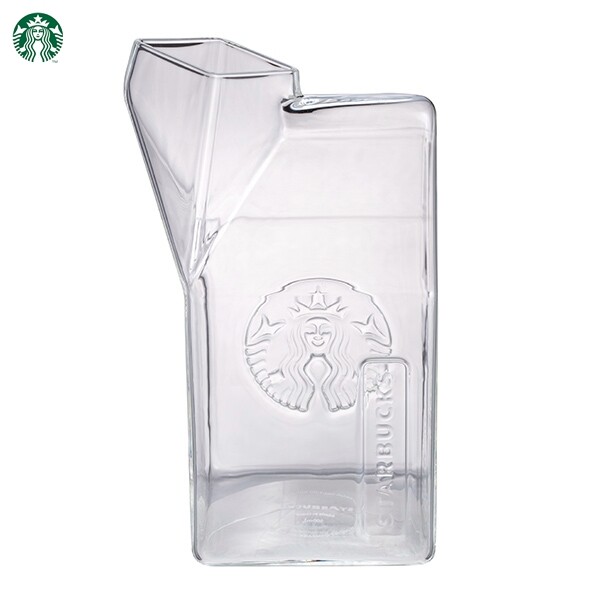 Starbucks Clear Cold Brew Milk Box Straw Glass Taiwan Limited 500ML | eBay