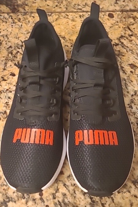 Puma Cell Vive Bright Mens Black Red Logo Canvas Run… - Gem