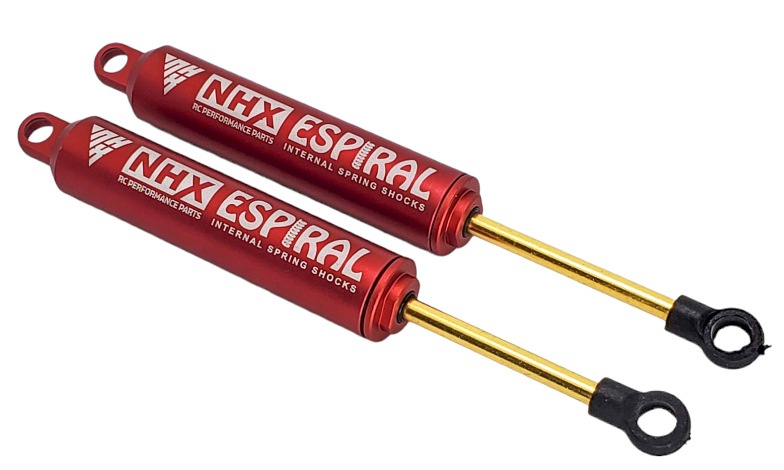 NHX 110mm Two Stage Internal Spring Shocks (2) Red Crawler US SHIP for ...