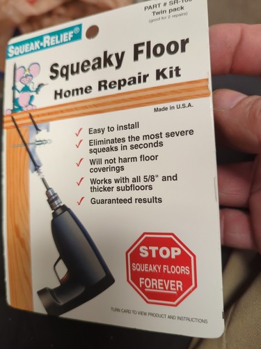 Squeak-Relief Squeaky Floor Home Repair Kit Part SR-100. (2 - Twin ...