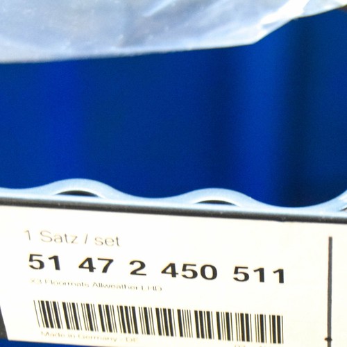 BMW X3 G01 F97 M ALL WEATHER FRONT FLOOR MAT SET LHD 51472450511 18-20 ...