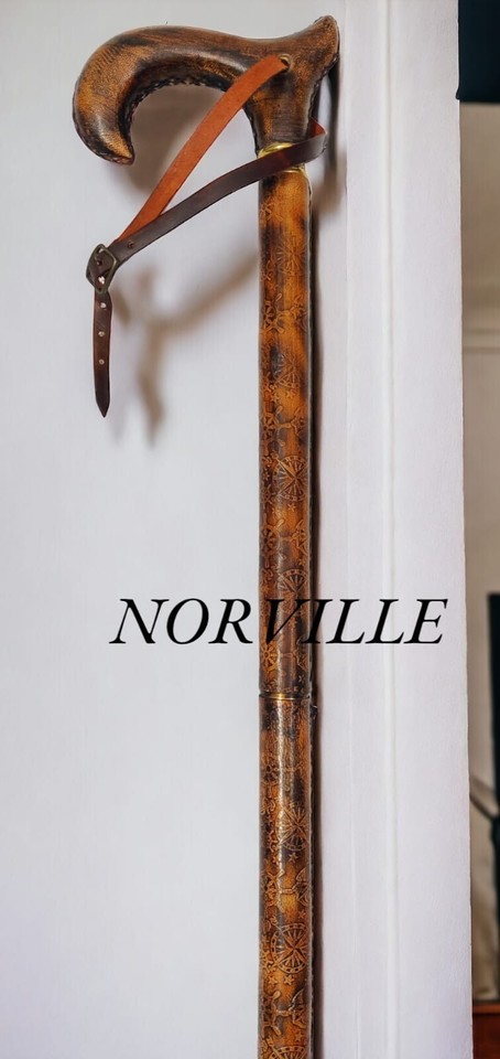 Adjustable Wrist Grip Walking Cane Handmade Stick Three Foldable ...