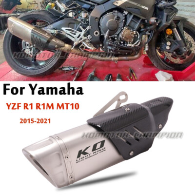 For Yamaha YZF-R1 R1M MT10 2015-2021 Exhaust System Muffler Tail Pipe ...