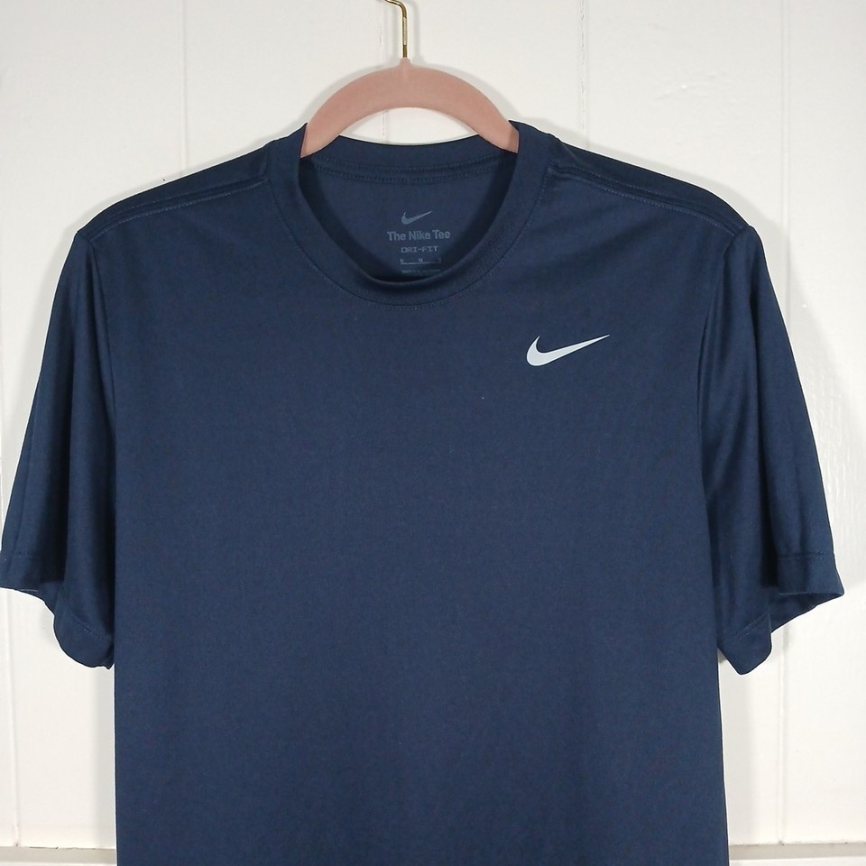Nike Shirt Dri-FIT Legend Short Sleeve Training Top Men's Medium Navy ...