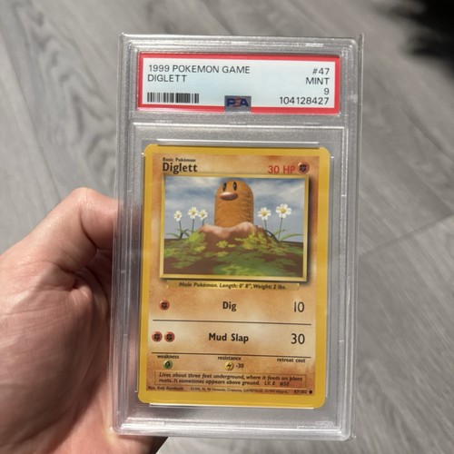 Pokemon 1999 Game Base Set Diglett #47 PSA 9 | eBay