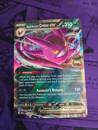 Pokemon Card - Destined Rivals - Team Rocket's Crobat ex 122/182 | eBay