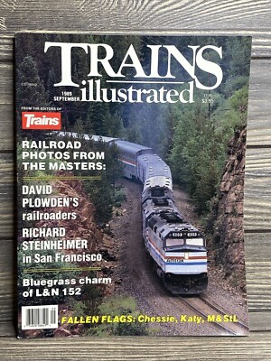 Vintage Magazine Trains Illustrated September 1989 Railroads LN | eBay