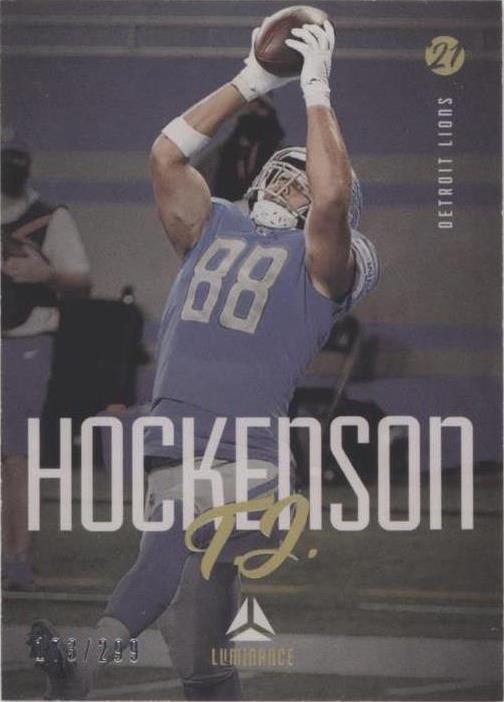 2021 Panini Luminance - T.J. Hockenson #33 Gold /299 for sale online | eBay