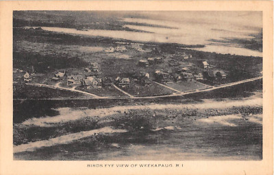 c.1920? Aerial View Weekapaug RI post card | eBay