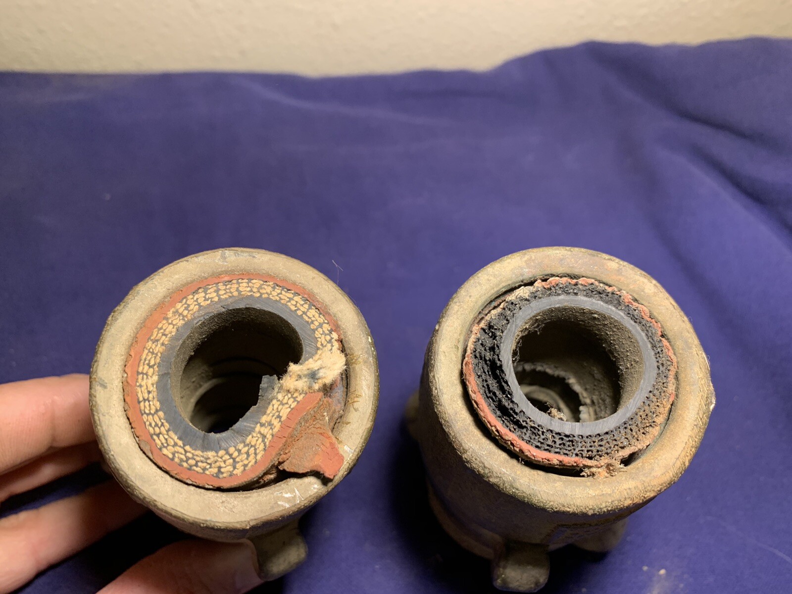 VINTAGE 1945 AKRON BRASS WOOSTER ROCKER LUG 4.5" BRASS FIRE HOSE ...