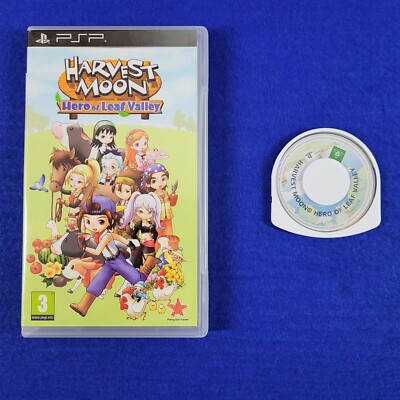 psp HARVEST MOON Hero Of Leaf Valley (NI) (Works On US Consoles) REGION ...