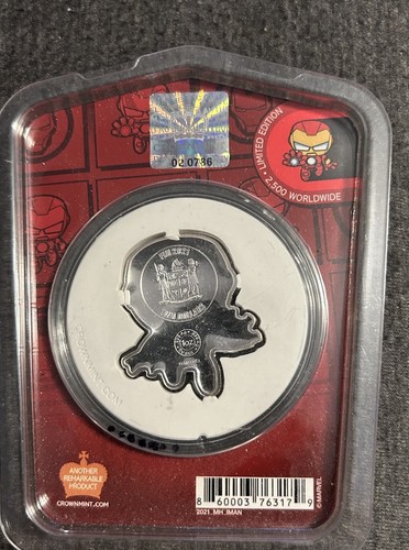 020786 Sterling silver Marvel Mini Heroes coin Iron Man | eBay