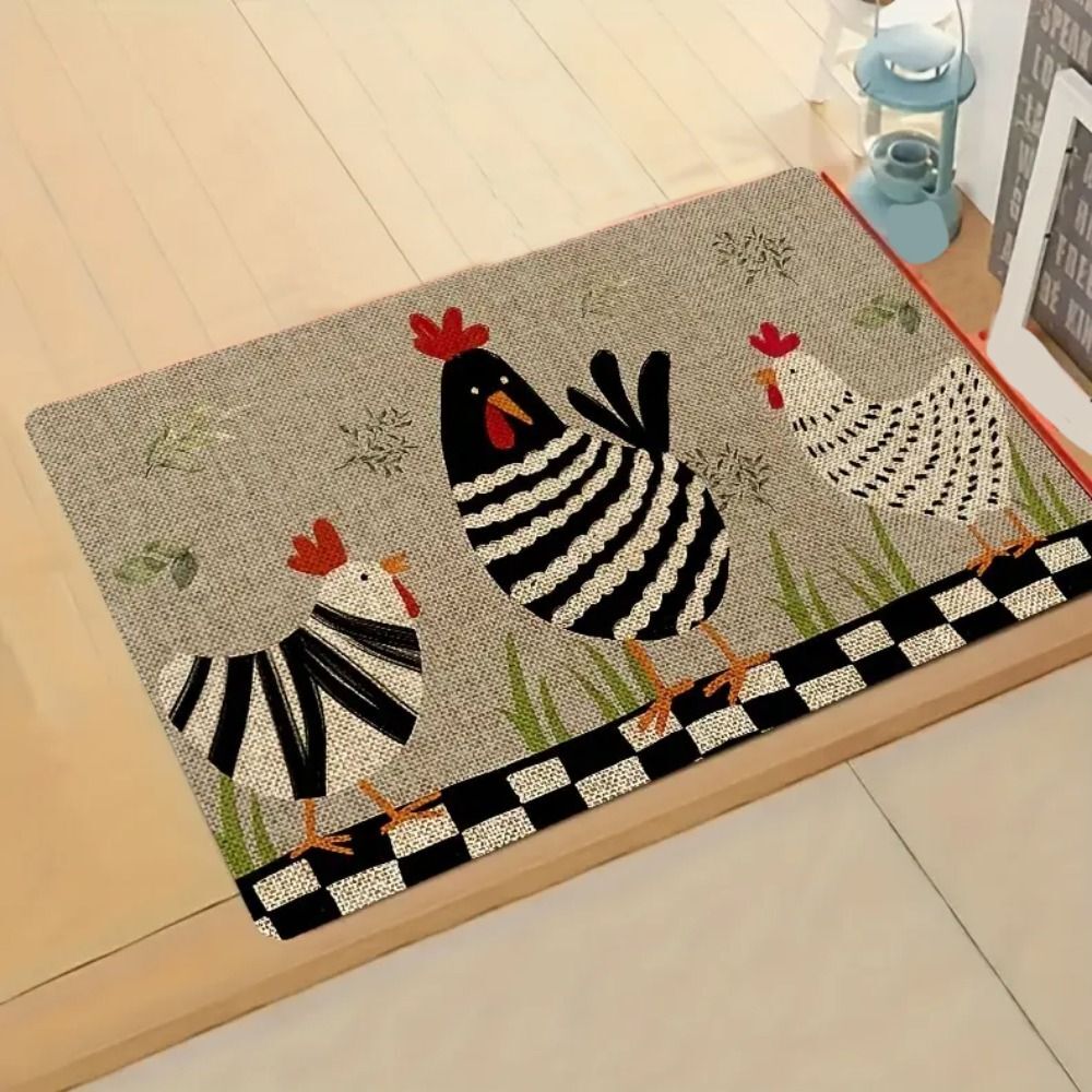 Kitchen Door Floor Mat Wipeable Non-Slip Home Rug Carpet Super ...
