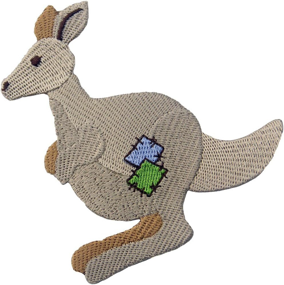 Kangaroo Patch Embroidered Applique Iron on Sew on Emblem | eBay