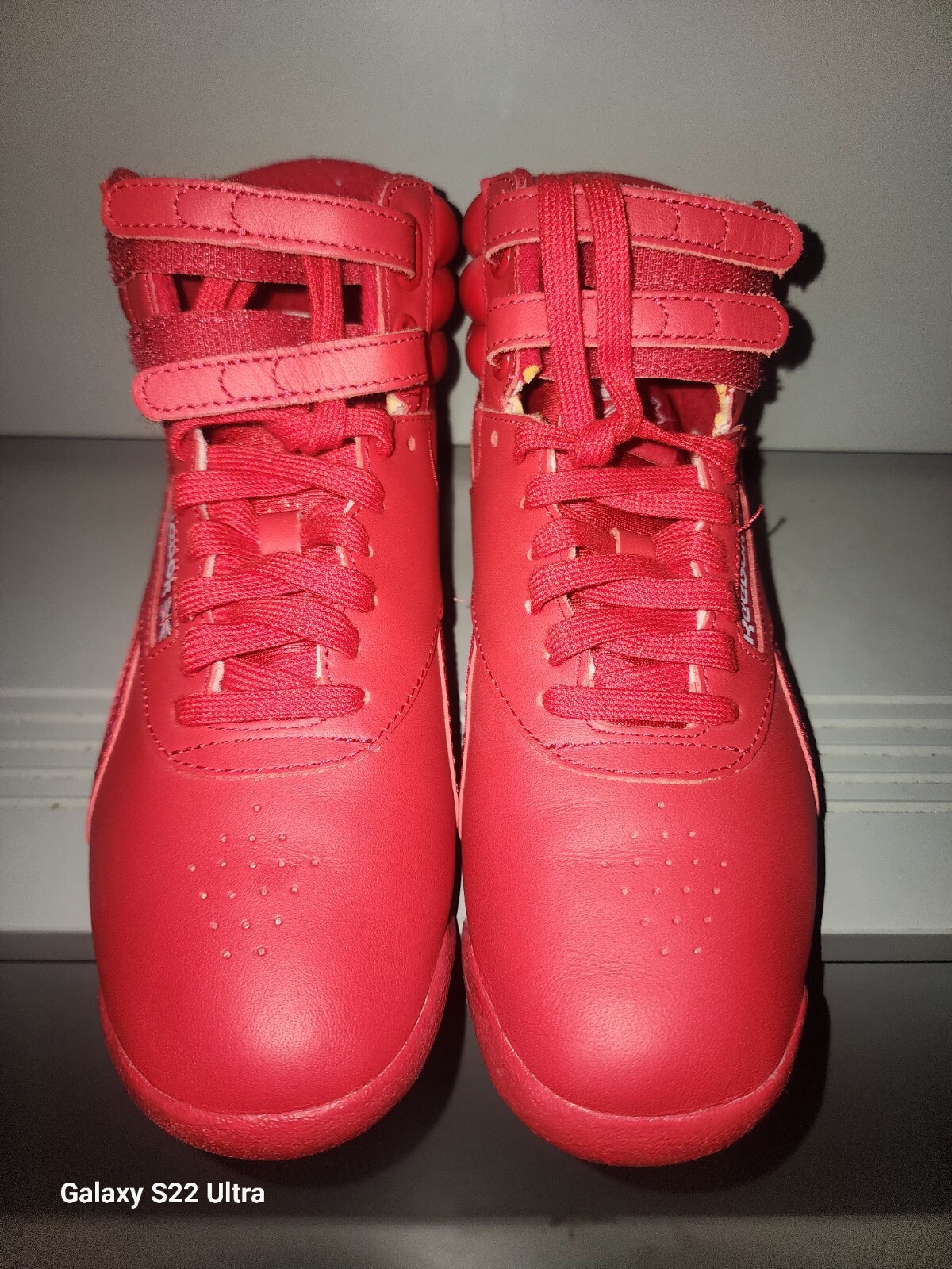 Size 8.5 - Reebok Freestyle High Vector Red | eBay