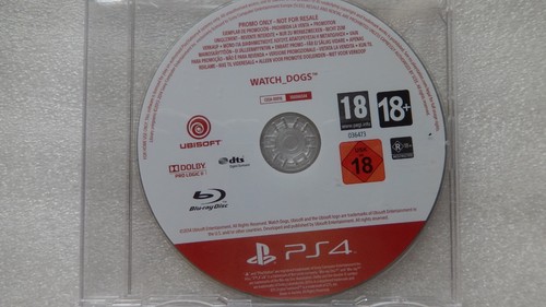 Watch Dogs PS4 PROMO Game Sony PlayStation 4 Promotional Watch Dogs ...