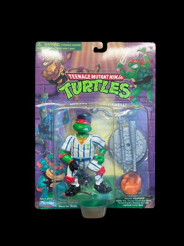 Vintage 1990 TMNT Playmates Grand Slammin Raph NIB Raphael Ninja ...