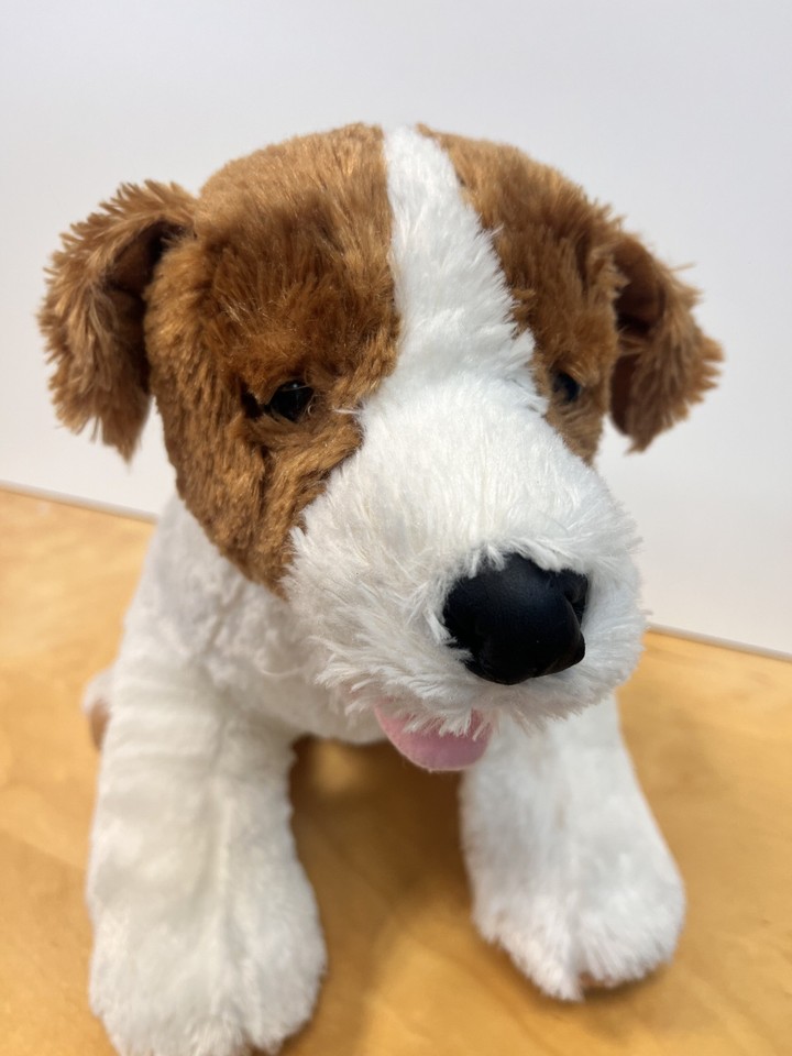 Vintage Build A Bear Jack Russell Terrier White Brown Dog Plush HAI ...