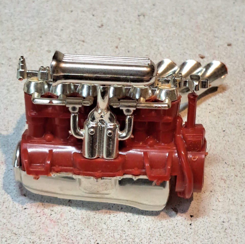 1986 Monogram Model Big Red Baron Show Car 1/12 Red Motor Assembly Complete | eBay