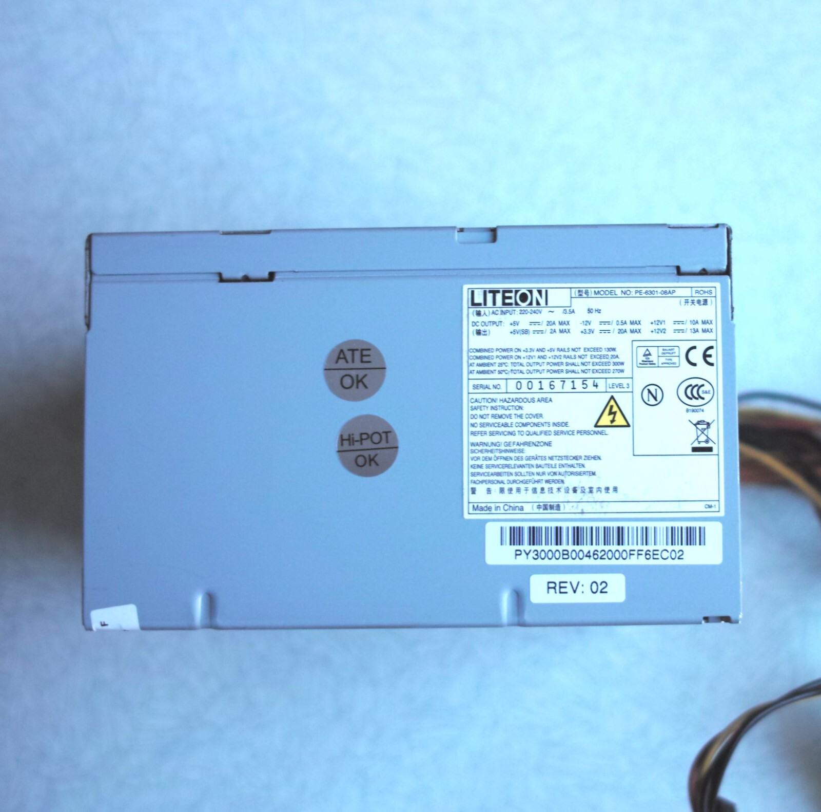 Bloc Alimentation Liteon 300 W modèle PE-6301-08AP | eBay