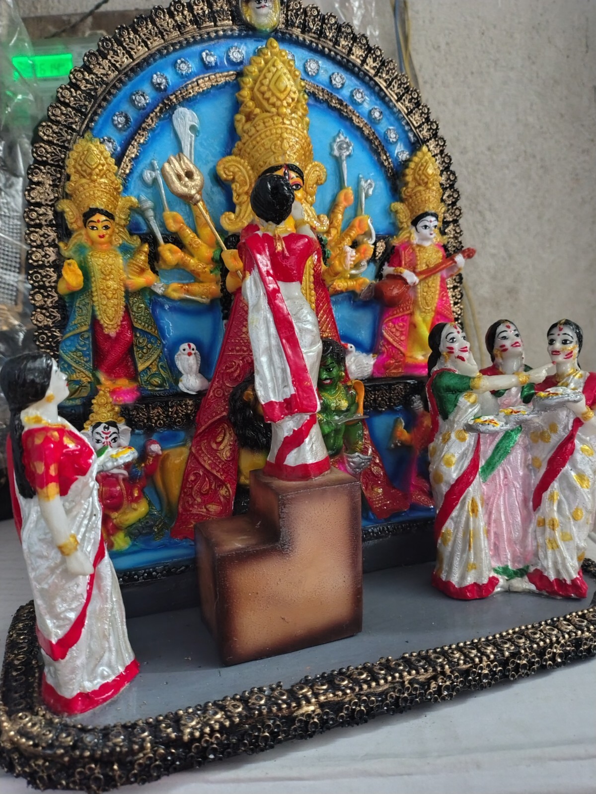 Durga Statue, 1 Feet Marble Durga, Marble Durga Statue, Handmade Durga ...