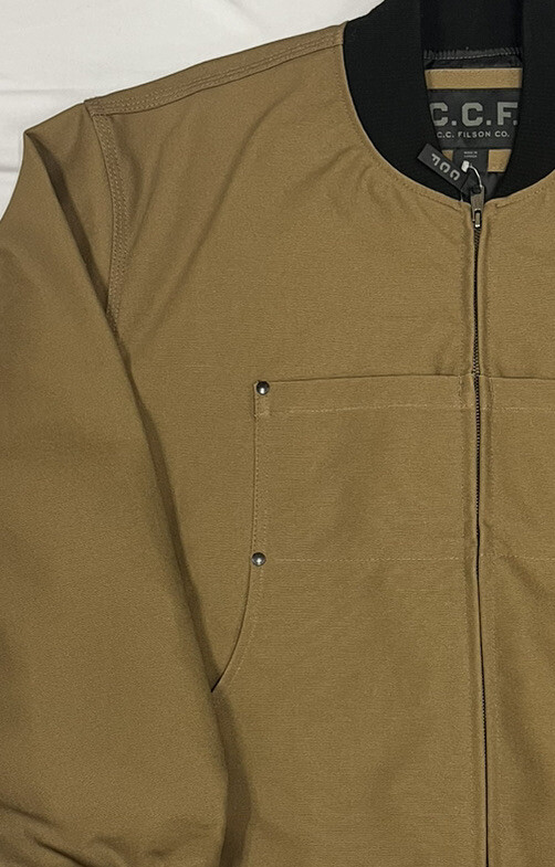 Filson CCF Bomber Jacket 20092130 Utility Sepia Work Coat Wheat Dark ...