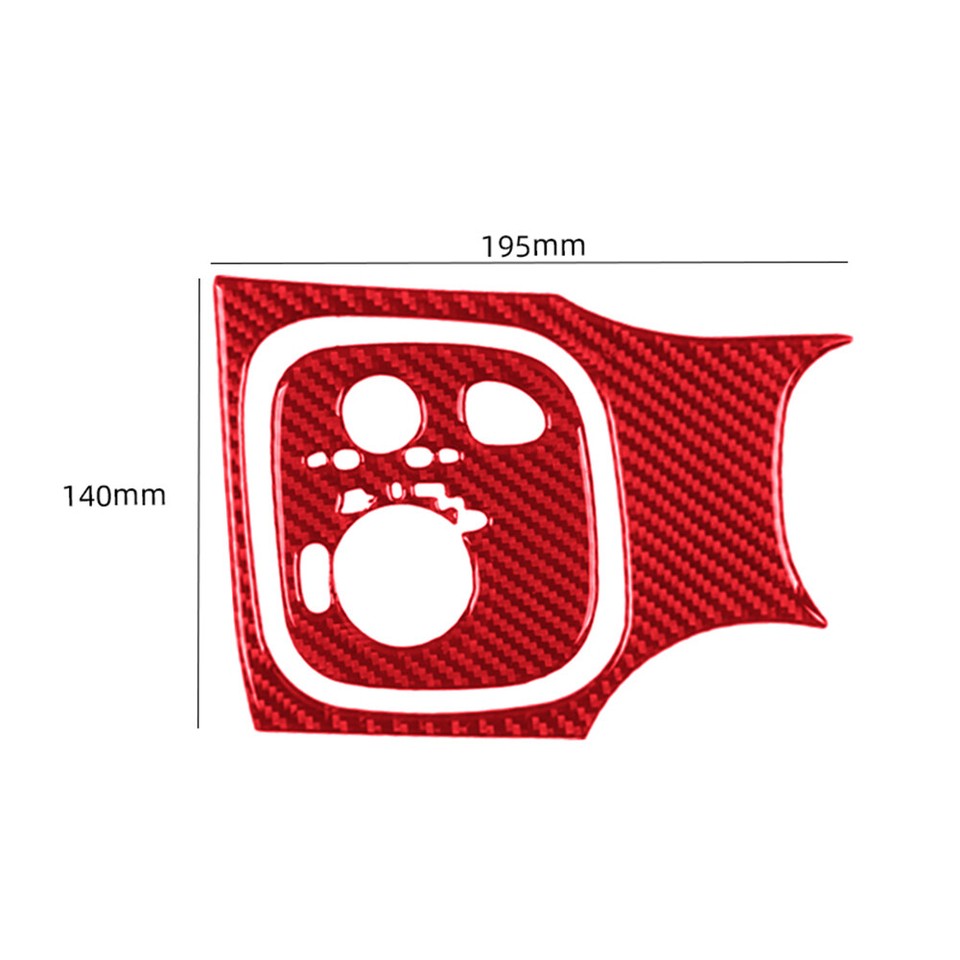 17Pcs Red Carbon Fiber Full Interior Kit Cover Trim For Mercedes-Benz ...