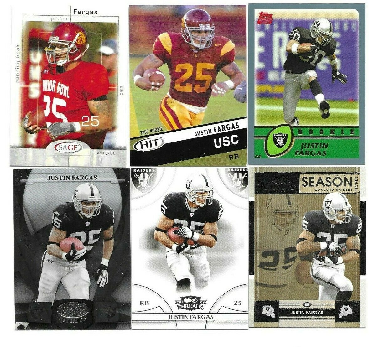 Justin Fargas Usc Justin Fargas Autographed Memorabilia | Signed
