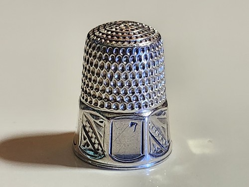 Antique Simons Bros Sterling Silver Thimble size 7 No holes c1880's EC | eBay