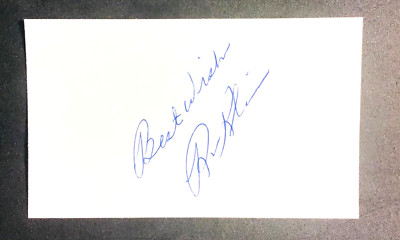 Pittsburgh Pirates Senators Twins RON KLINE auto autographed signed 3x5 ...