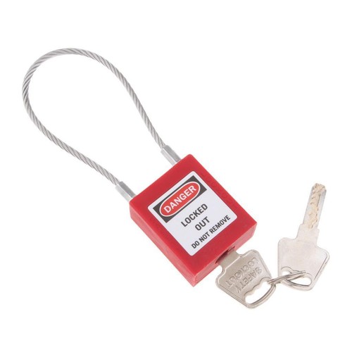 Stainless Steel Cable Padlock Isolation Lock, 7 Color | eBay