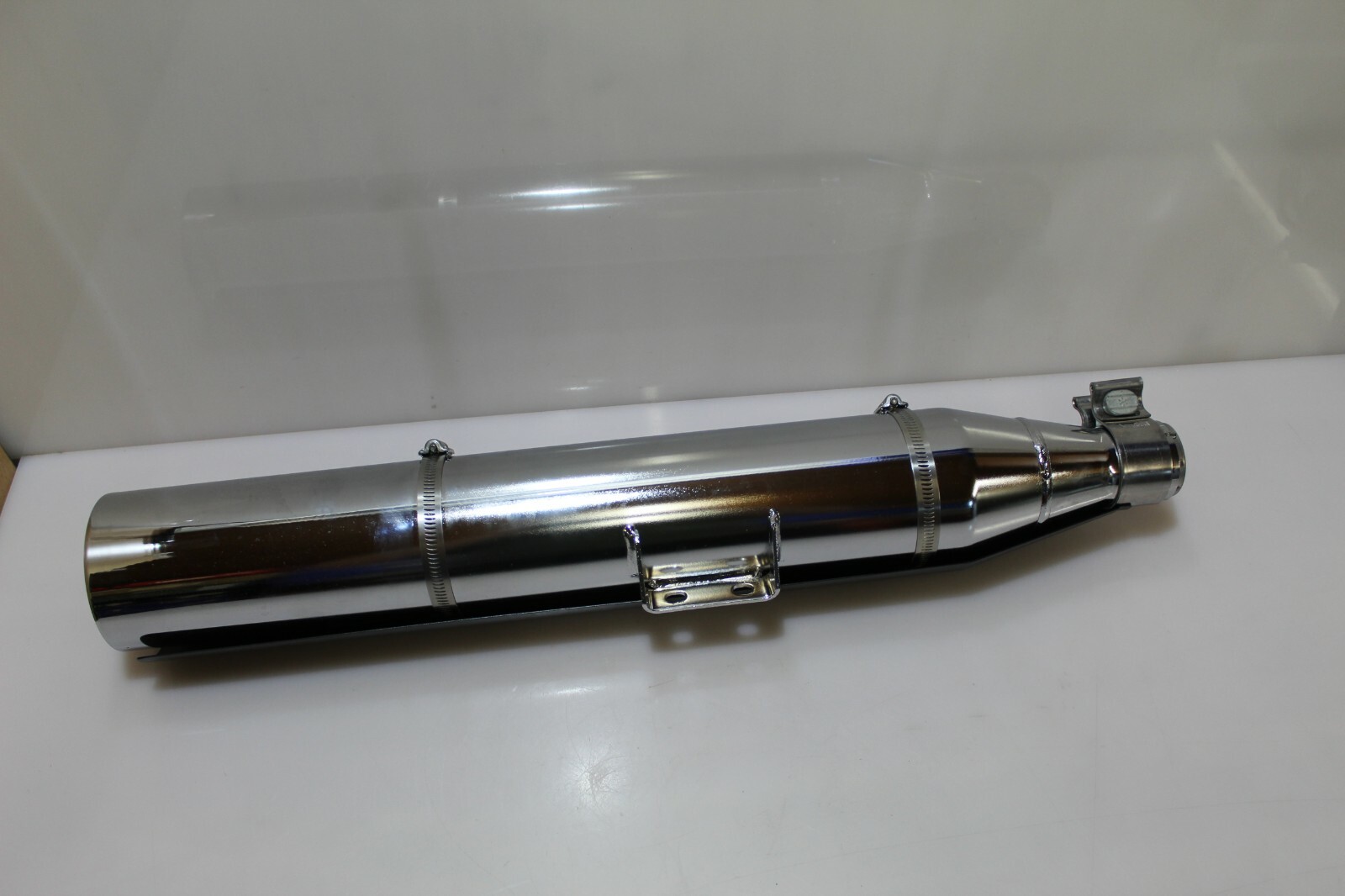 64900460 Harley Davidson Endtopf schwarz matt Hitzeblech E-Norm Softail ...