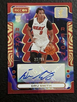 2023-24 Recon Dru Smith Rookie Recon Signatures Red Auto /99 #RRS-DRU ...