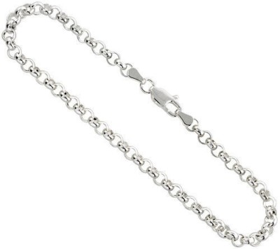 Polish Sterling Silver Necklace 4mm Link Rolo Chain 16", 18", 20", 22 ...