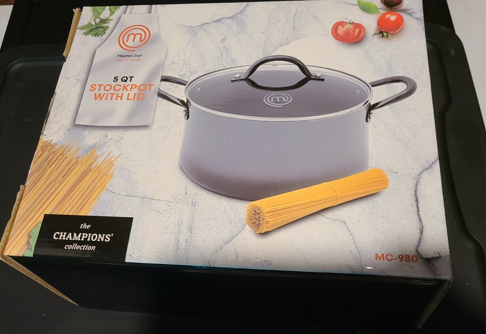 MasterChef 5 Quart Stock Pot with Lid The Champions Collection Brand ...