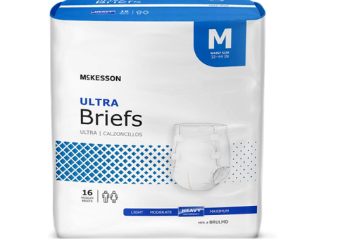 Ultra Briefs Adult Diapers, 96 Ct, Size M, Heavy Absorbency, Disposable ...