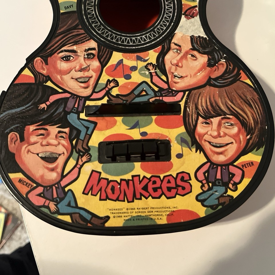 VINTAGE 1966 MATTEL MONKEES TOY GUITAR See Photos For Condition No ...