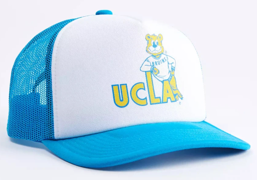UCLA Bruins Snapback Trucker Hat Bear Logo Pastel Blue 1980s Retro Vibe ...