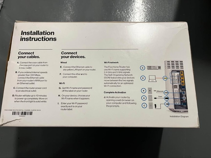 Verizon/Fios Wi Fi Home Router G3100 ,tri band | eBay