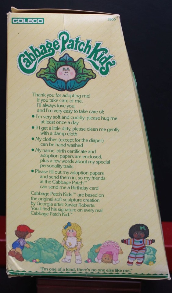 Cabbage Patch Kids 1983 Doll with Original Box Papers Included 3900 ...