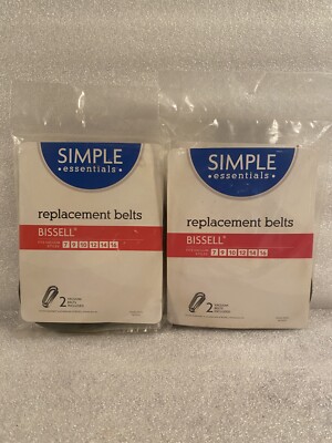 Simple Essentials Bissell Replacement Belts (Two 2-Pack=4 Belts) Model ...
