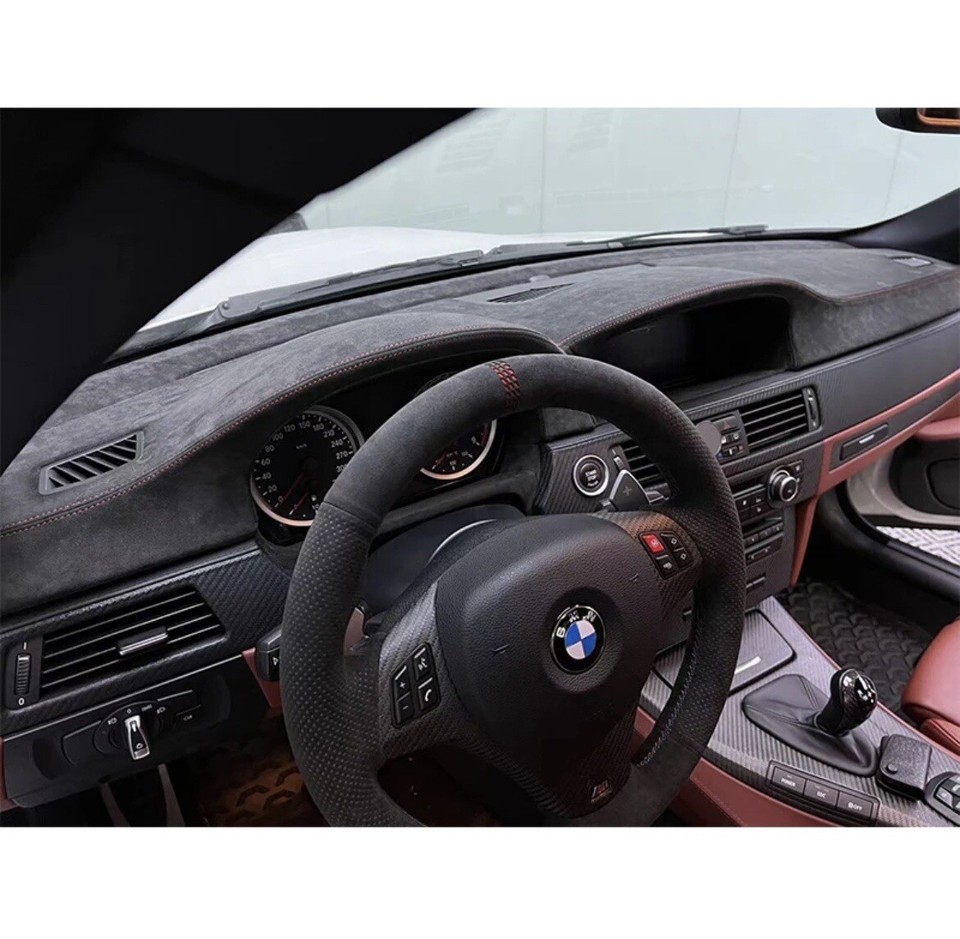 BMW E90 E92 E93 full suede alcantara dash cover for double hump | eBay